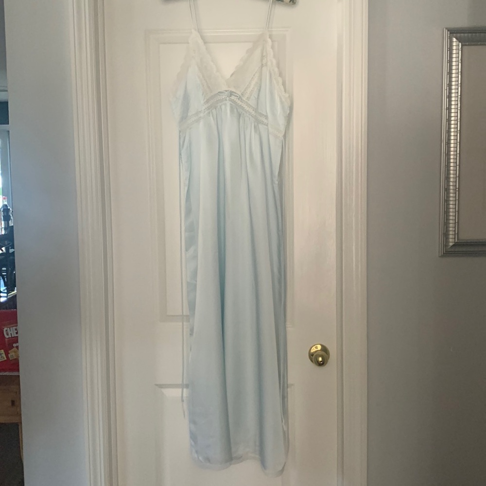 Vintage Christian Dior Baby Blue Nighty Large Nightgo… - Gem